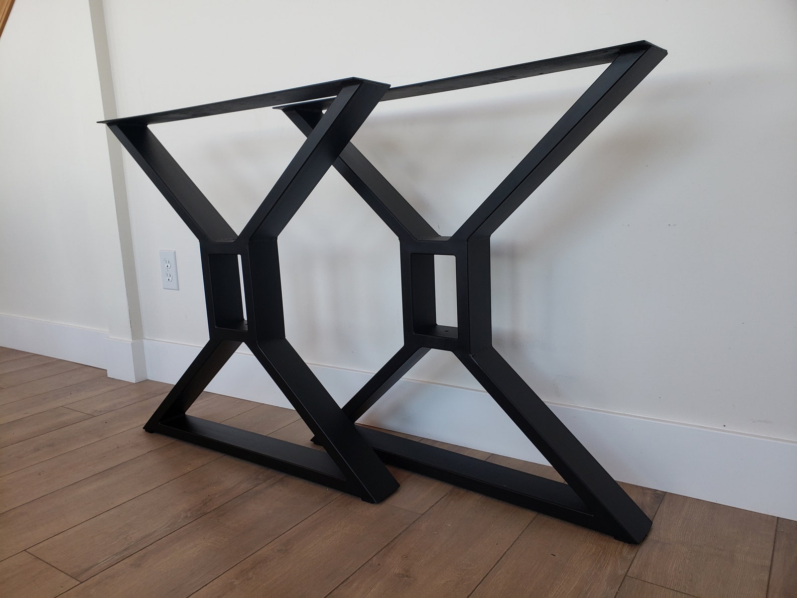 Pair of Metal Table Legs Ornate Industrial Table Legs Desk - Etsy