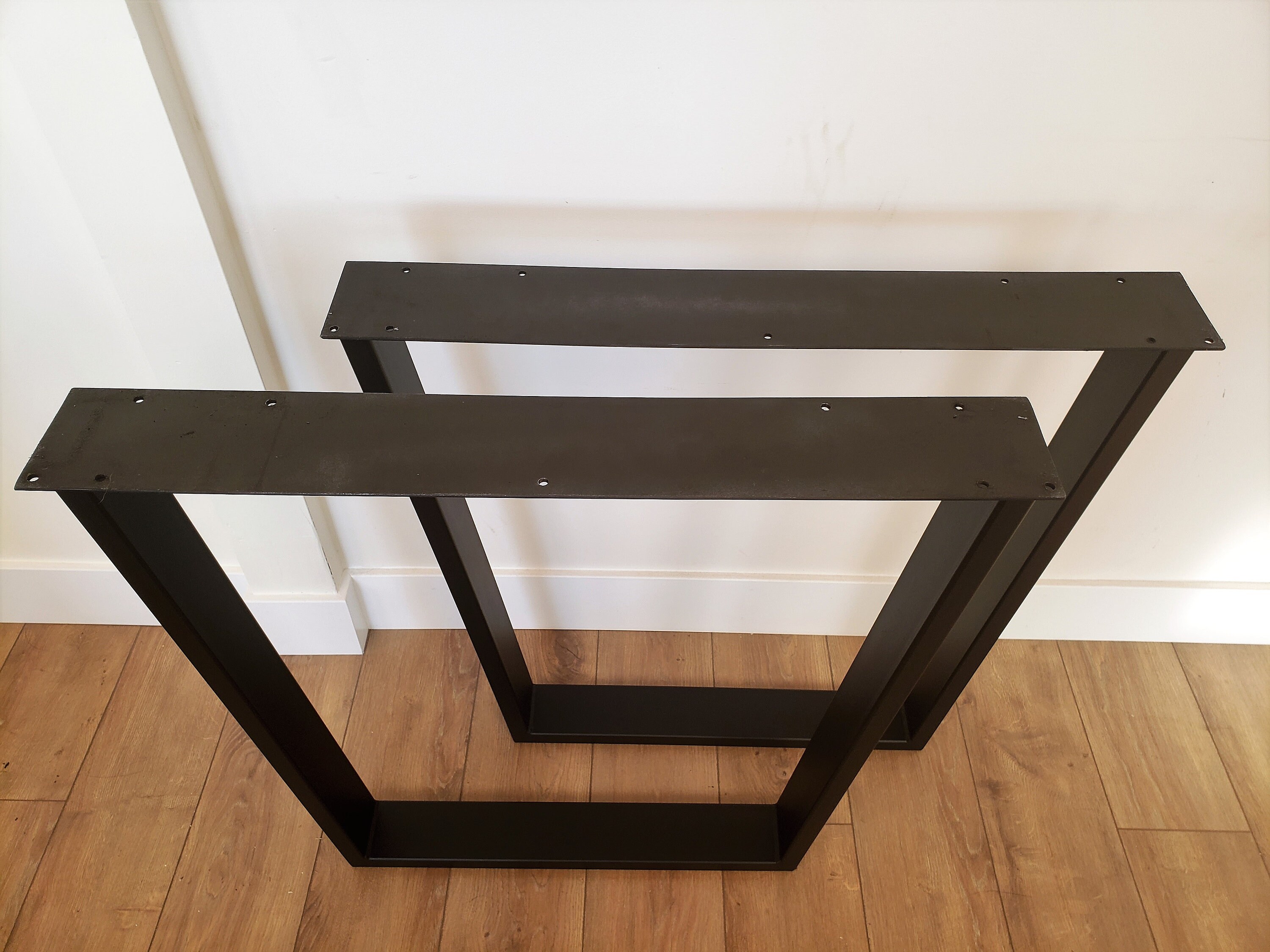 Extra Wide Table Legs Pair Metal Table Legs Trapezoid - Etsy