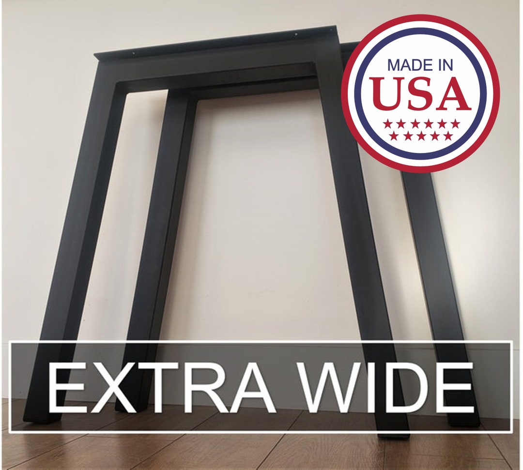Extra Wide N Frame Table Legs - Metal Table Legs - Pair - Table Legs ...