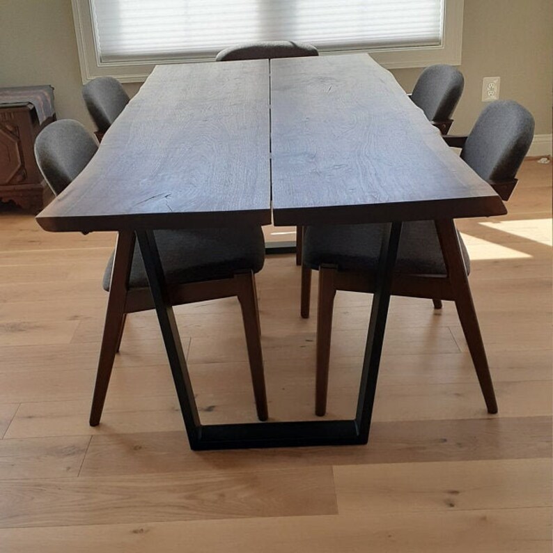 Extra Wide Table Legs Pair Metal Table Legs Trapezoid - Etsy