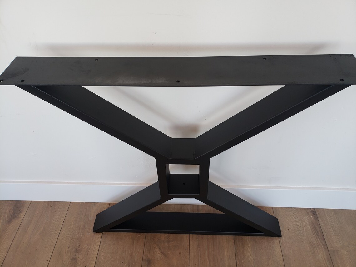 Pair of Metal Table Legs Ornate Industrial Table Legs Desk - Etsy