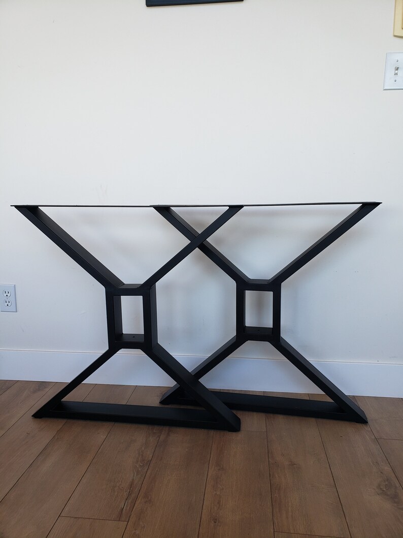 Pair of Metal Table Legs Ornate Industrial Table Legs Desk - Etsy