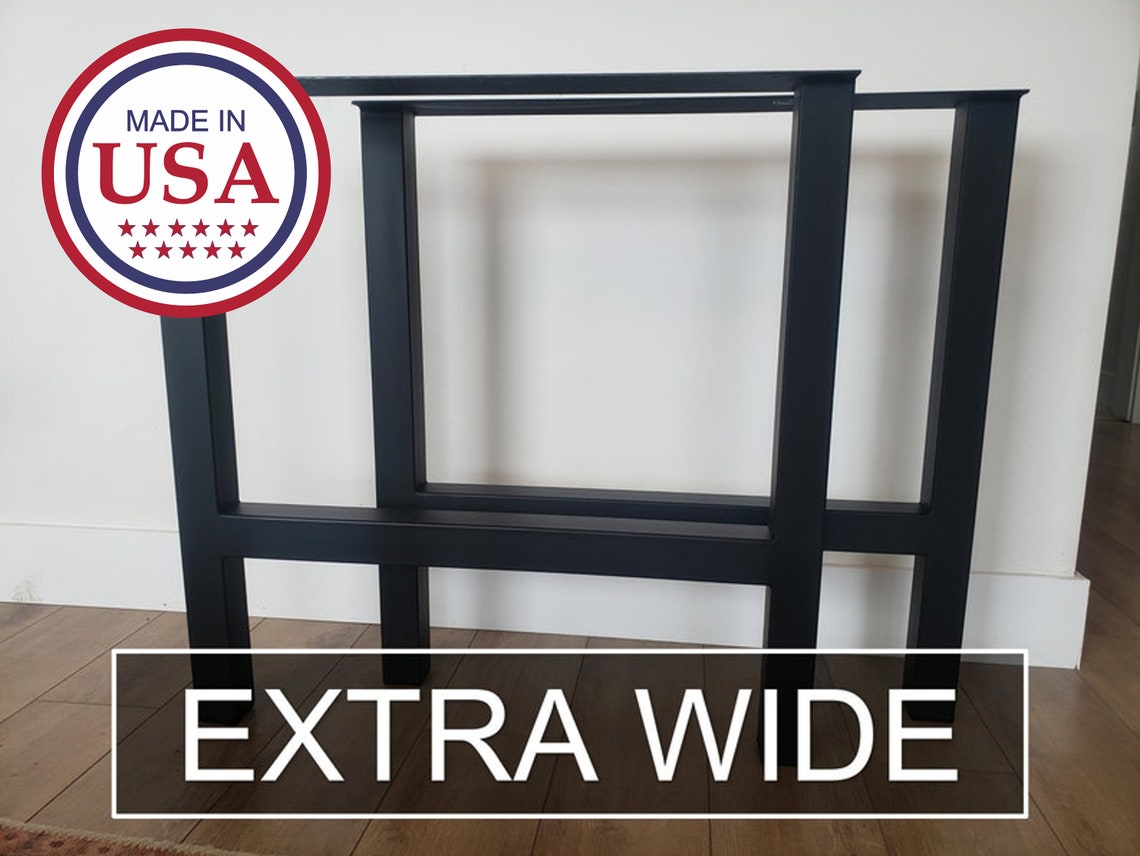 Extra Wide H Frame Table Legs Pair Desk Table Legs Desk - Etsy