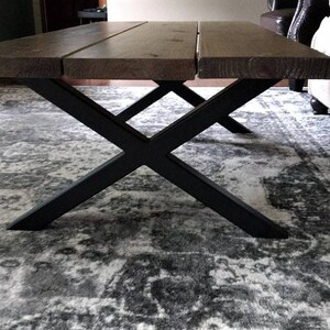 Metal Table Legs Pair X Frame Table Legs Dining Table - Etsy