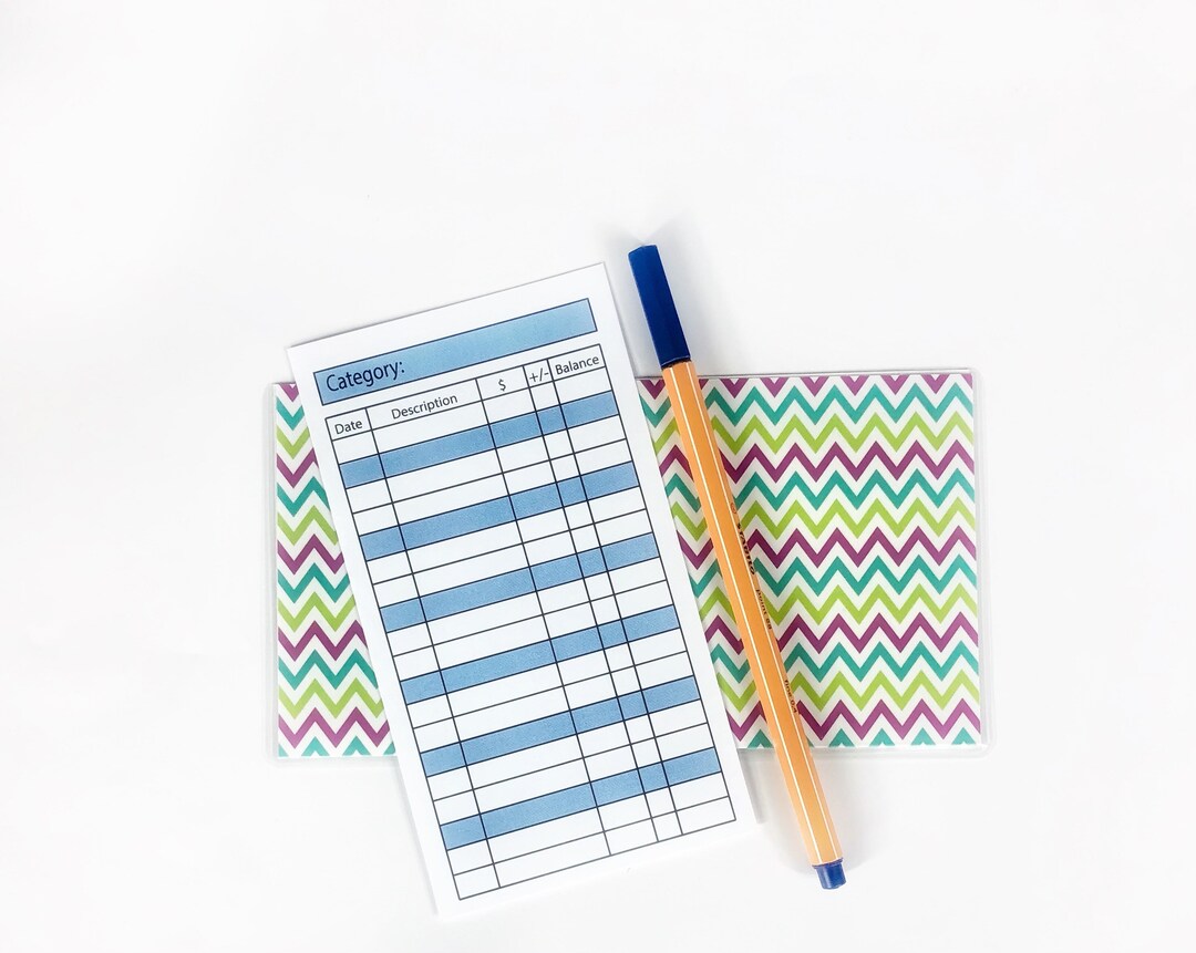 Instant Printable Cash Envelope Ledger/tracker - Blue - Etsy
