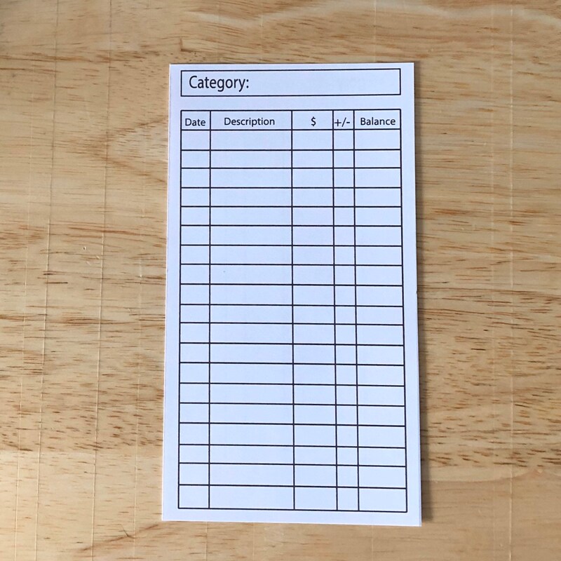 Cash Ledger Envelope - Etsy