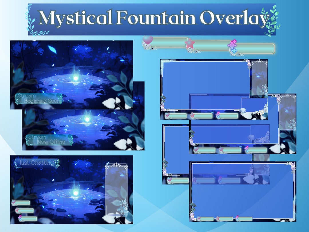 ANIMATED Mystical Fountain Overlay for Twitch, Discord, and Youtube ...