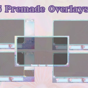 ANIMATED Holographic Dream Stream Overlays for Twitch, Youtube, Discord ...