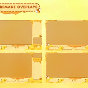ANIMATED Honey Bee Overlay Package for Twitch, Youtube and Discord ...