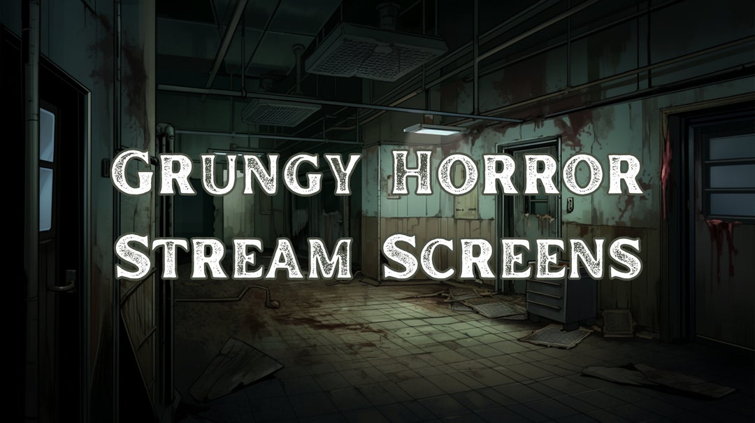 ANIMATED Grungy Horror Stream Screens // Creepy Twitch Screens ...
