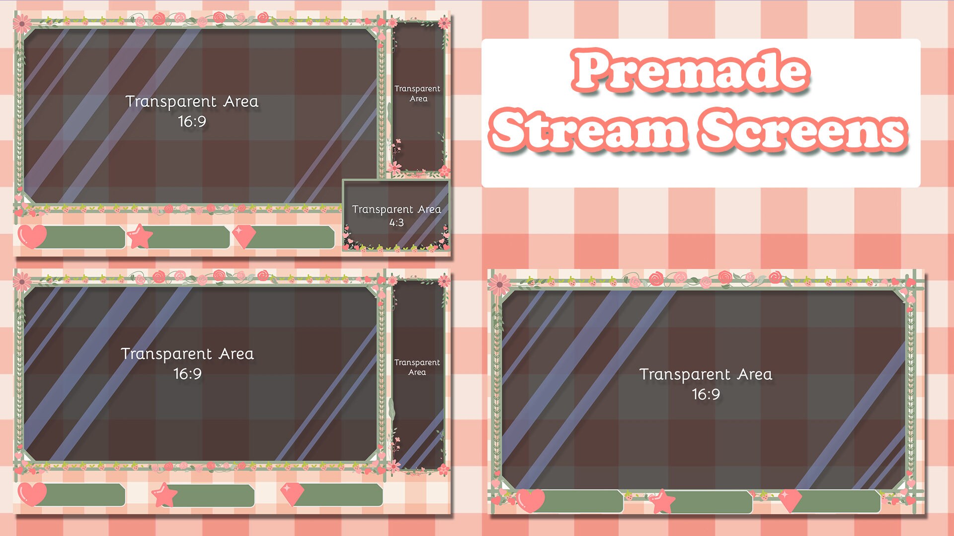 ANIMATED Cozy Cottagecore Garden Stream Overlay for Twitch, Youtube ...