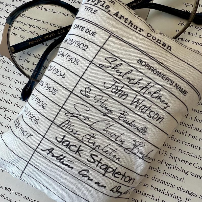 Library Card Pillow - Etsy