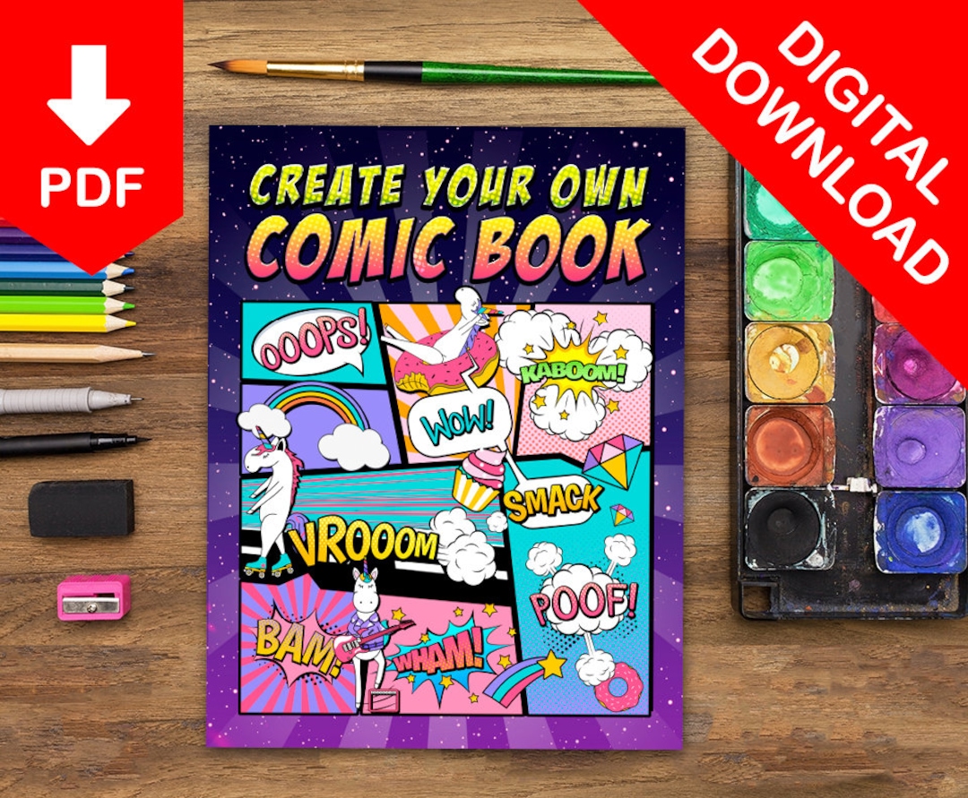 Blank Comic Book Template Blank Comic Strips Printable Comic Book ...