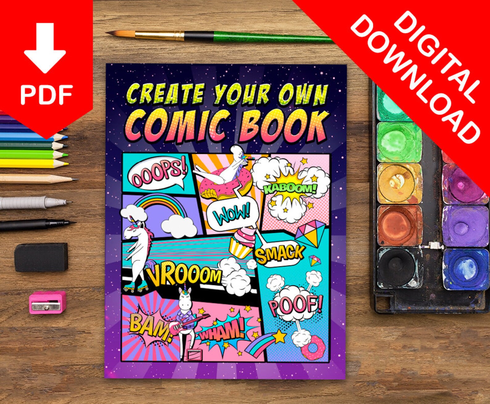 Blank Comic Book Template Blank Comic Strips Printable Comic Book ...