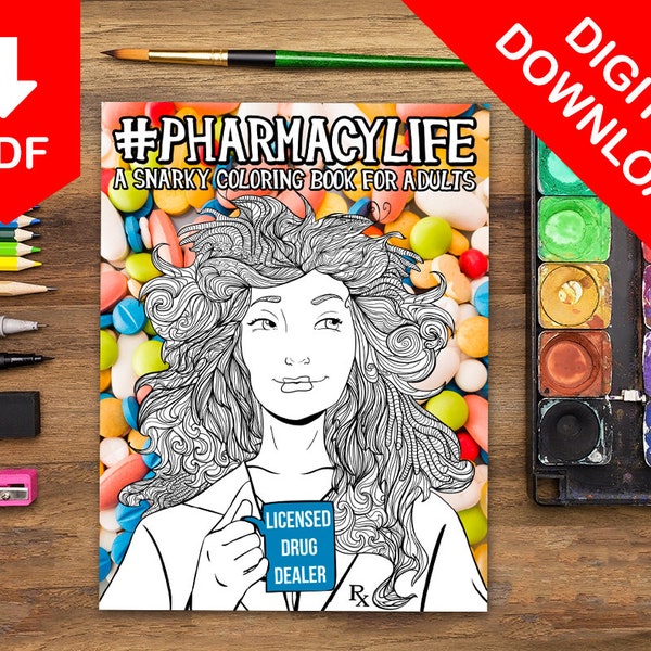 Coloring Pages Pharmacy - Etsy