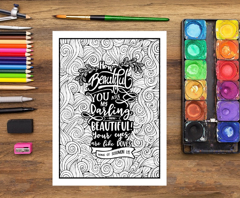 Adult Coloring Book Adult Coloring Pages Printable Digital Coloring ...
