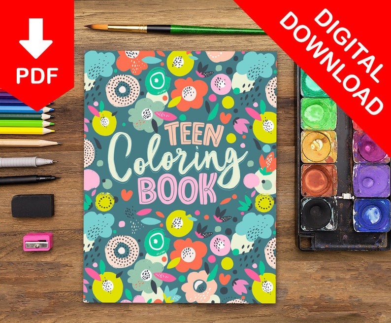 Teen Coloring Pages for Kids Coloring Book for Kids Coloring - Etsy