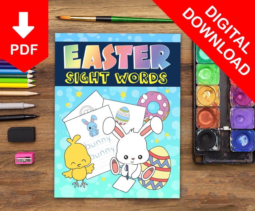 Easter Sight Words Printable First Grade Kindergarten Worksheets Kids ...