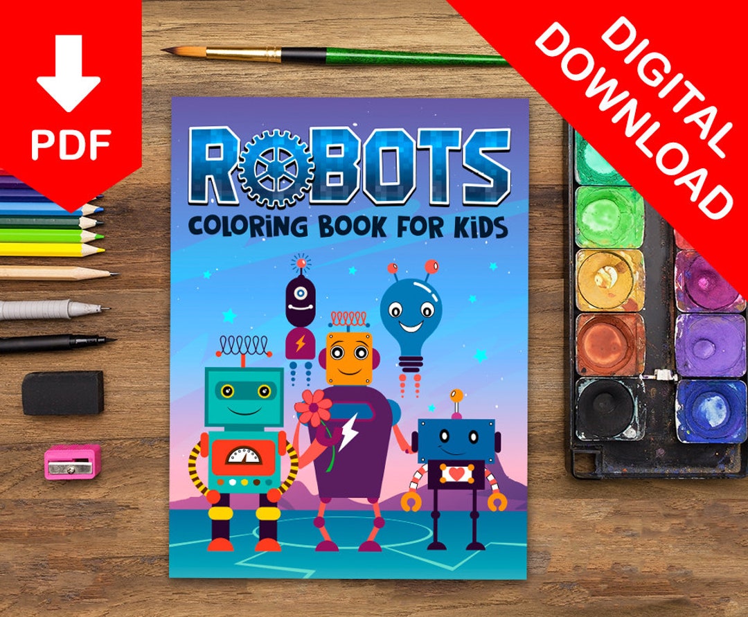 Robots Printable Coloring Pages for Kids Coloring Book for Kids ...