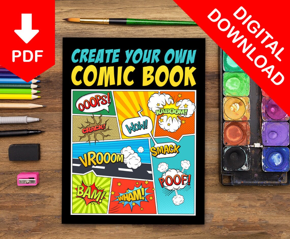 Blank Comic Book Template Blank Comic Strips Printable Comic Book ...
