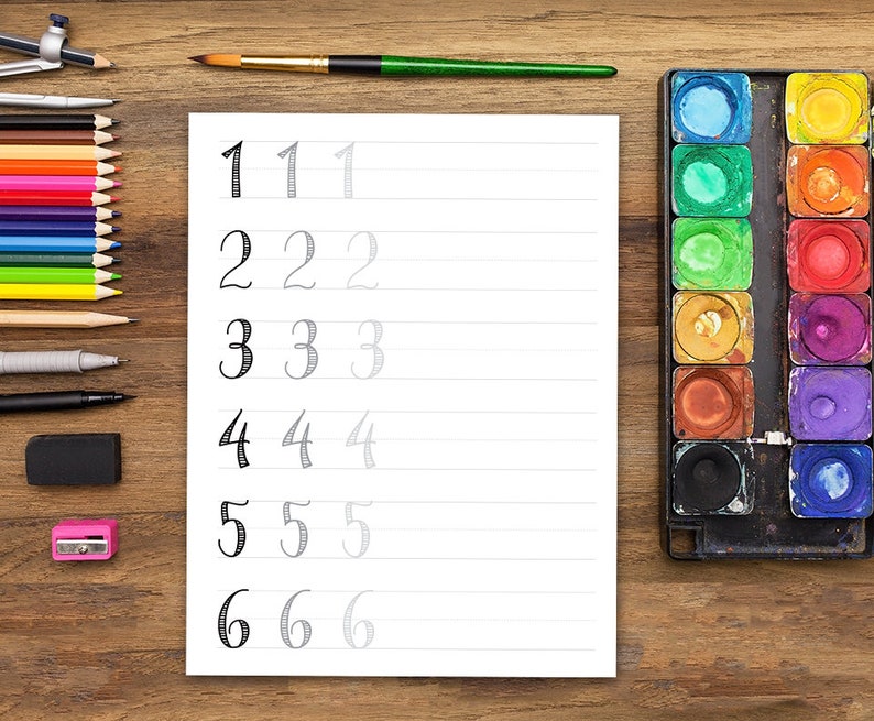 Calligraphy Practice Sheets Modern Calligraphy Practice Pad Lettering ...