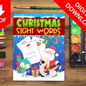 Christmas Sight Words Printable First Grade & Preschool Sight Words ...
