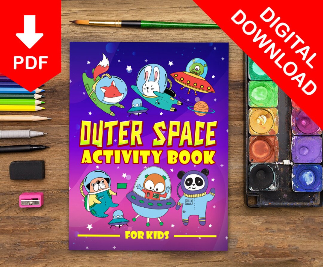 Outer Space - Kids Activity Book for Kids Mazes for Kids Animal ...