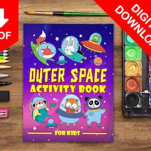 Outer Space - Kids Activity Book for Kids Mazes for Kids Animal ...