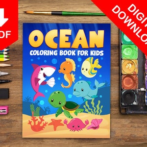 Ocean Printable Coloring Pages for Kids Coloring Book for Kids Coloring ...