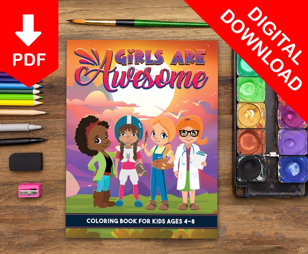 Girls Coloring Pages for Kids Coloring Pages Printable Coloring Book ...