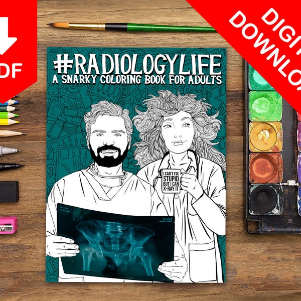 Radiology Coloring - Etsy