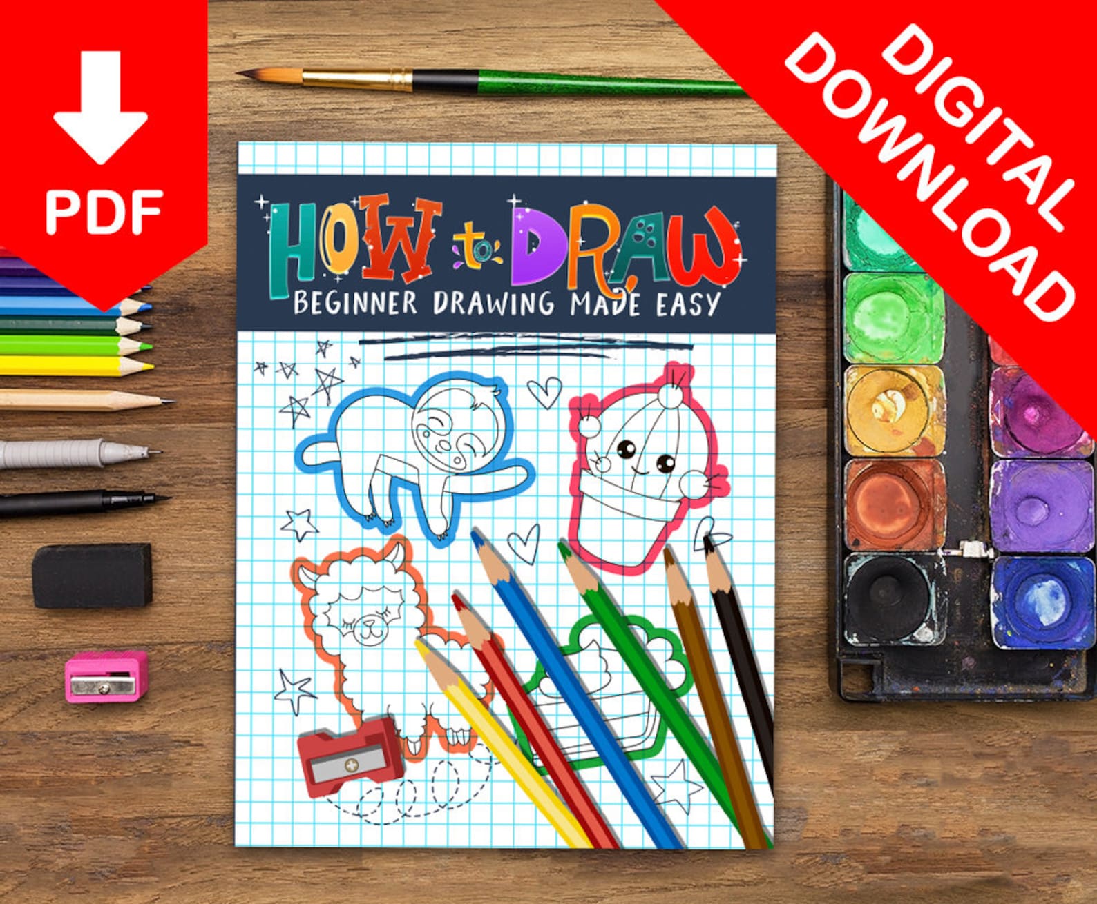 How to Draw Kids Activity Book for Children With Easy Step-by-step ...