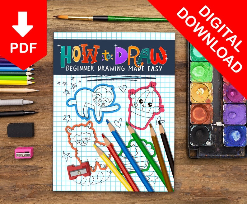 How to Draw Kids Activity Book for Children With Easy Step-by-step ...