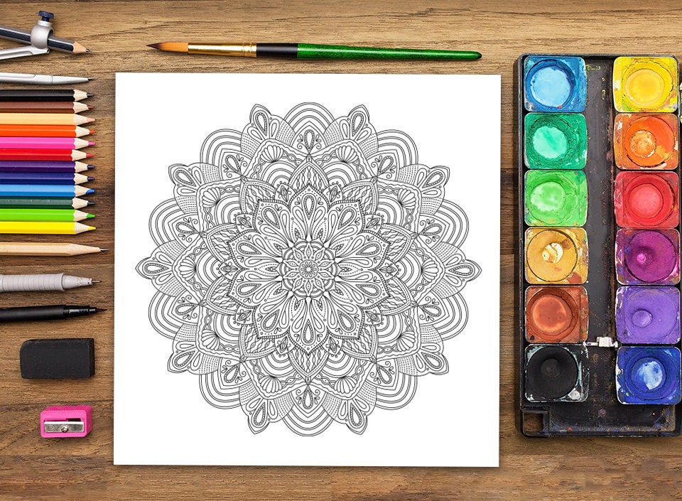 Mandala Coloring Pages Adult Coloring Book Adult Coloring Pages ...