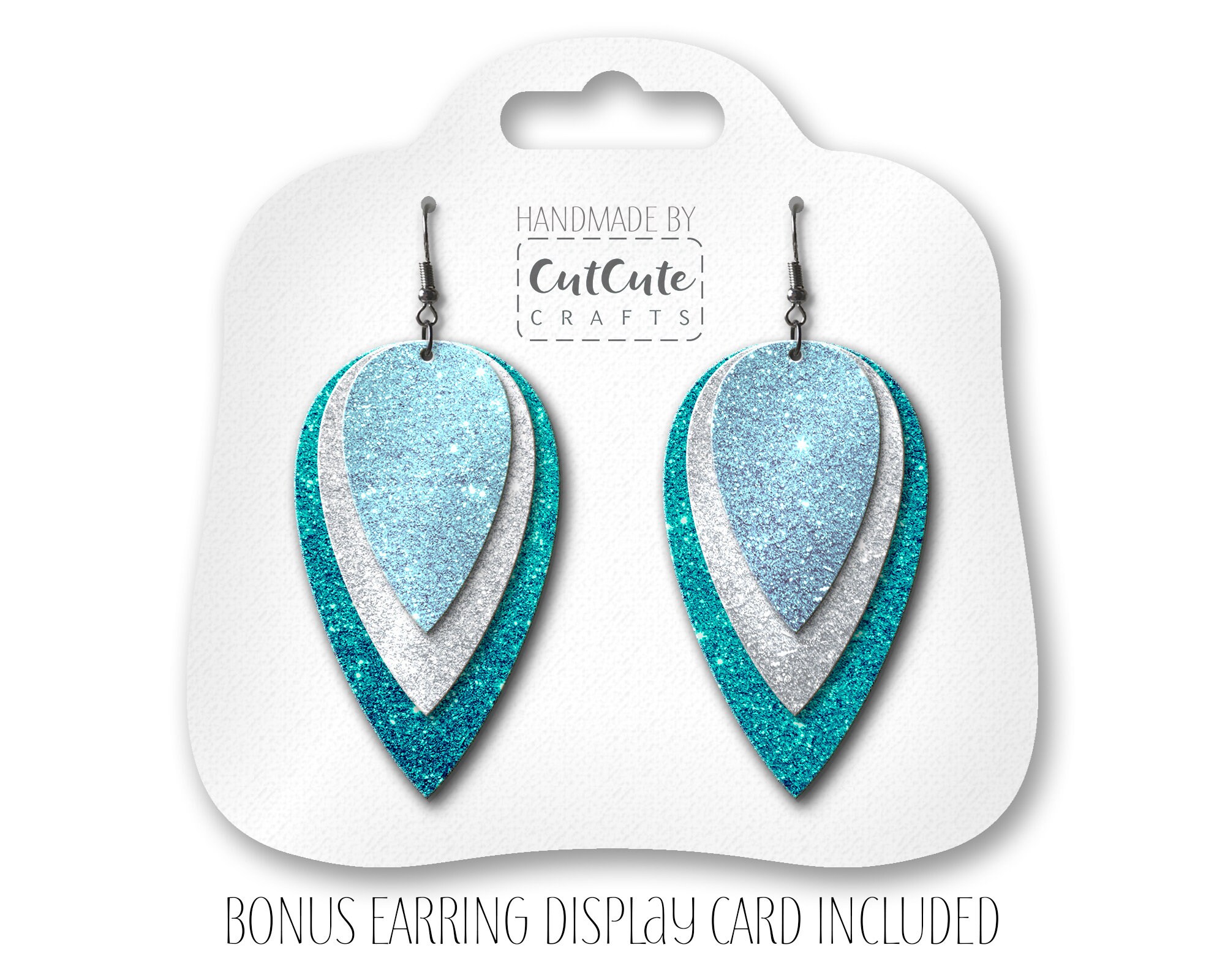 Tear Drop Earring SVG Stacked Earring Svg SVG Cut File Tear - Etsy