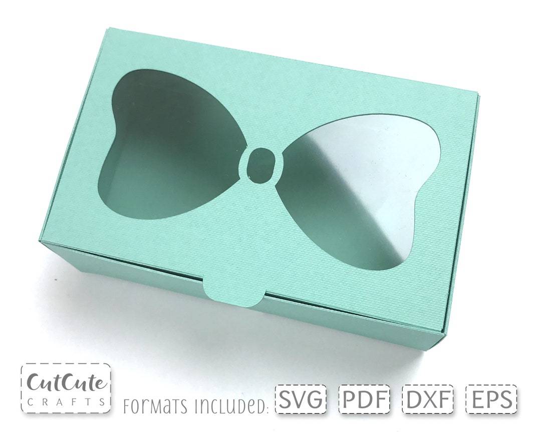 Bow Box SVG, Window Box SVG Template, Gift Box SVG, Cricut Box Svg ...