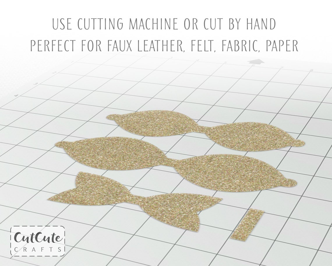 Classic Double Bow SVG Hair Bow template SVG Cricut cut file | Etsy