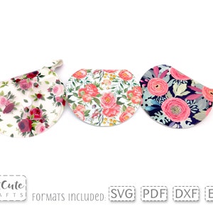 Mini Circle Coin Purse SVG Template: Faux Leather Keychain Wallet ...