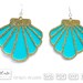 Seashell Earring SVG, Layered Earring Svg, SVG Cut File, Shell Faux ...