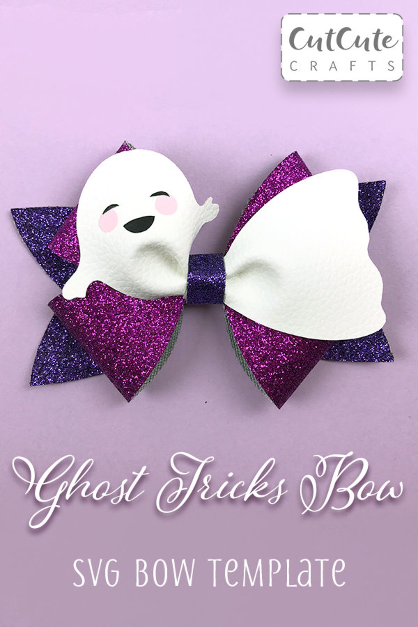 Ghost Bow SVG Halloween Bow Template Ghost SVG PDF Felt Bow - Etsy Canada