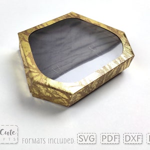 Earring Box SVG, Jewelry Box Template, Gift Box SVG, Cricut Box SVG ...