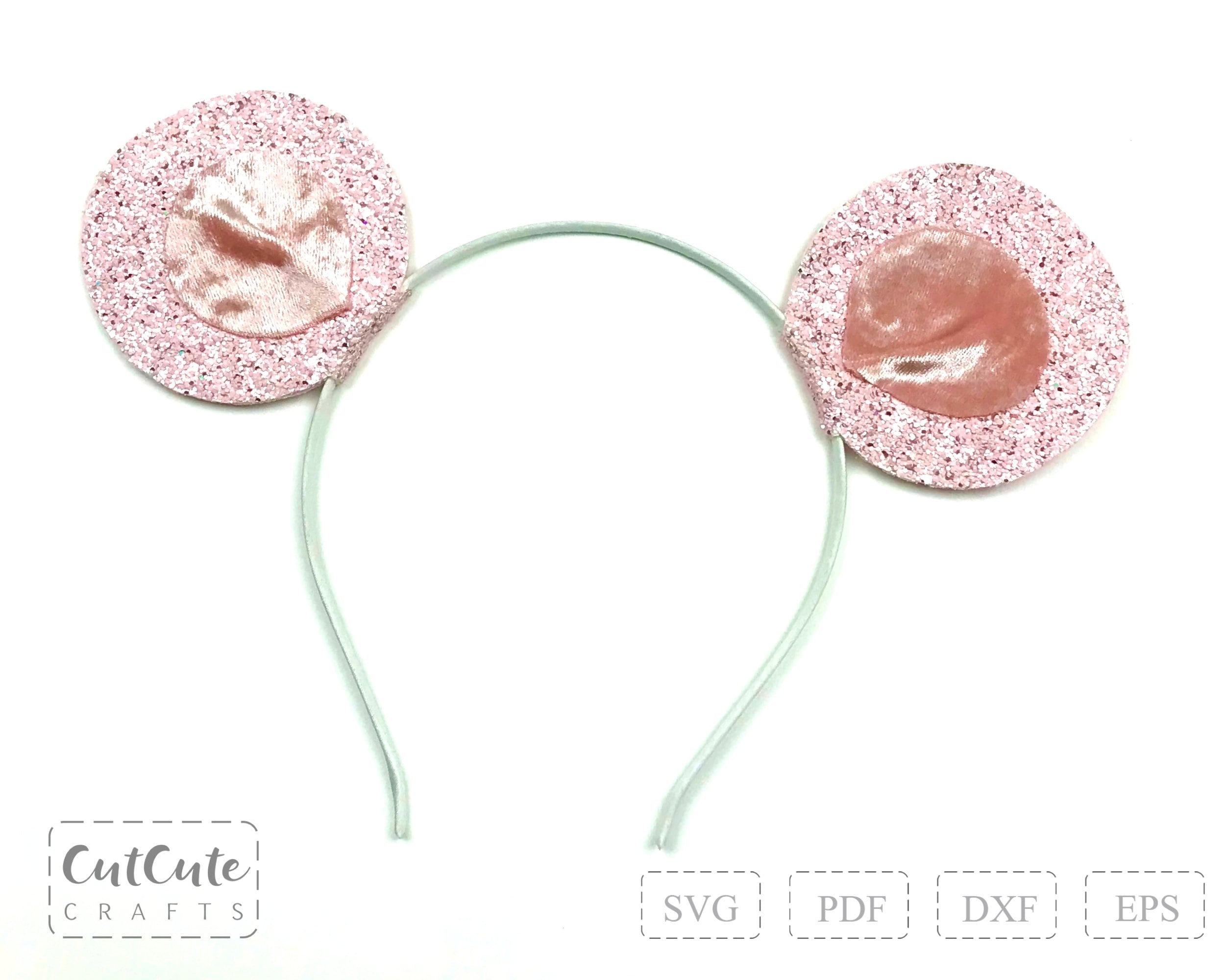 Mouse Ears Headband SVG Template for Cricut and Silhouette - Etsy Australia
