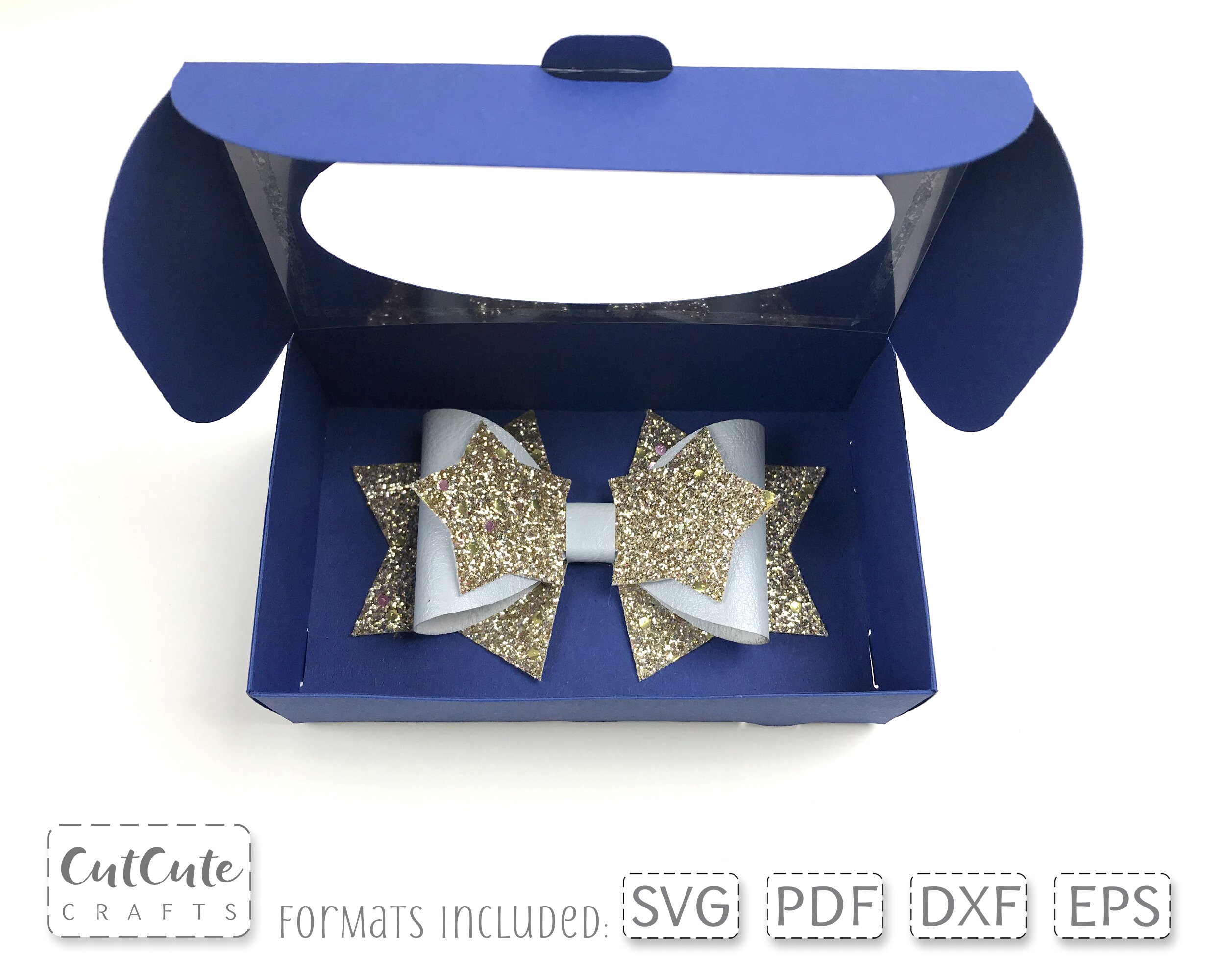 Hair Bow Box SVG Bow Box SVG Template Gift Box SVG Cricut | Etsy