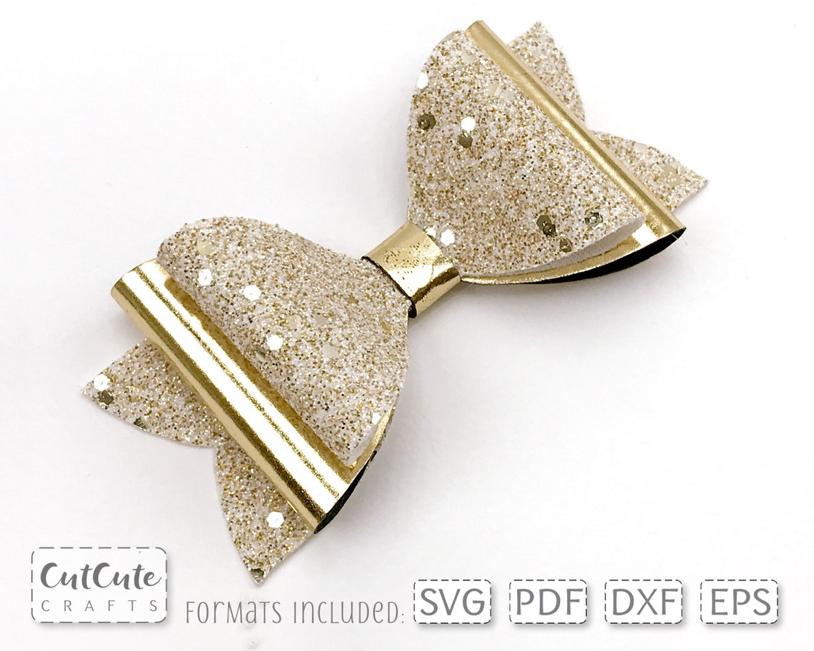 Classic Double Bow SVG Hair Bow Template SVG Cricut Cut File - Etsy ...