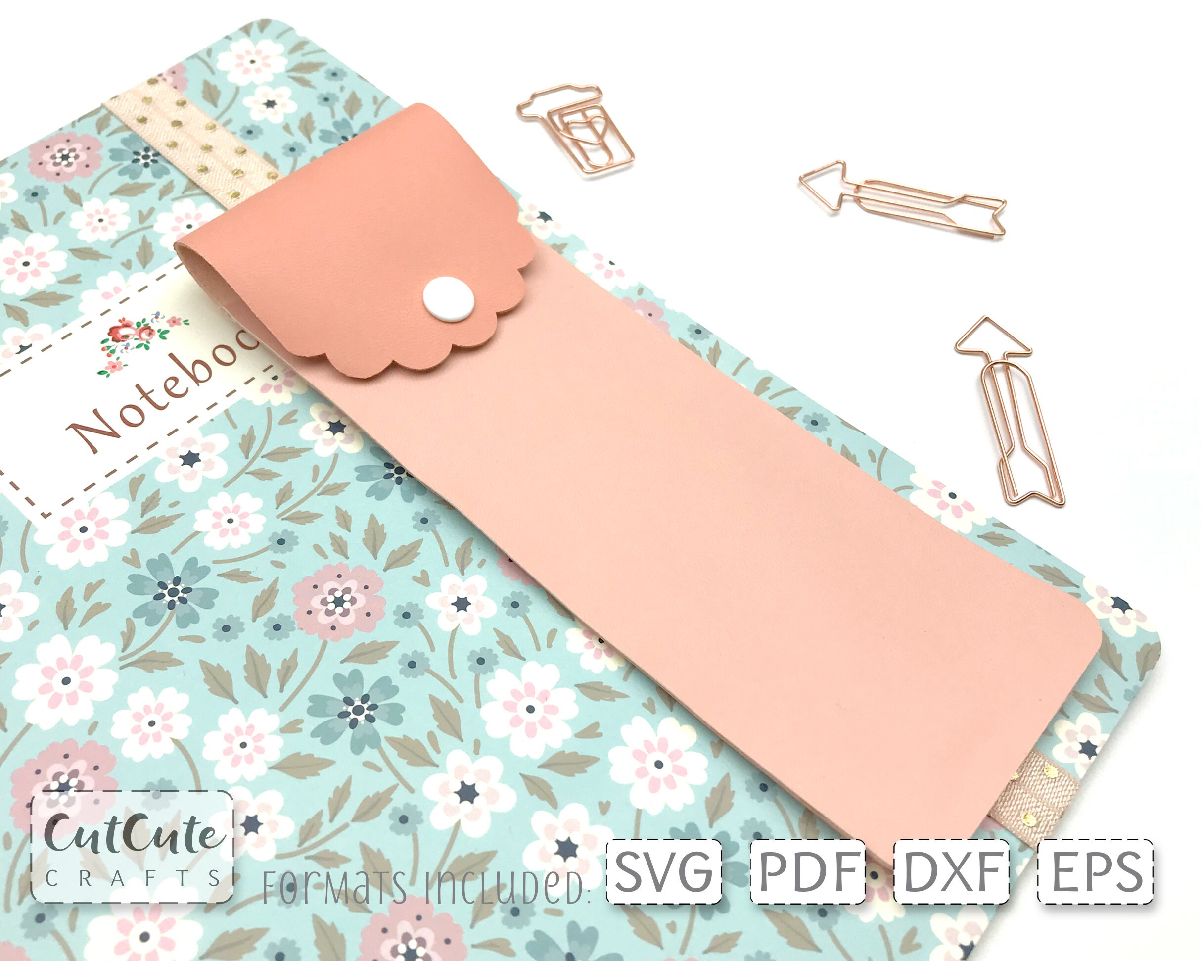 Pencil Case Template SVG for Notebook or Planner Pencil - Etsy UK