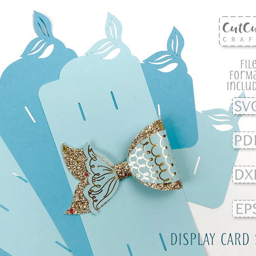Bow Display Card. Bow Packaging SVG. Hair Bow Card File. - Etsy