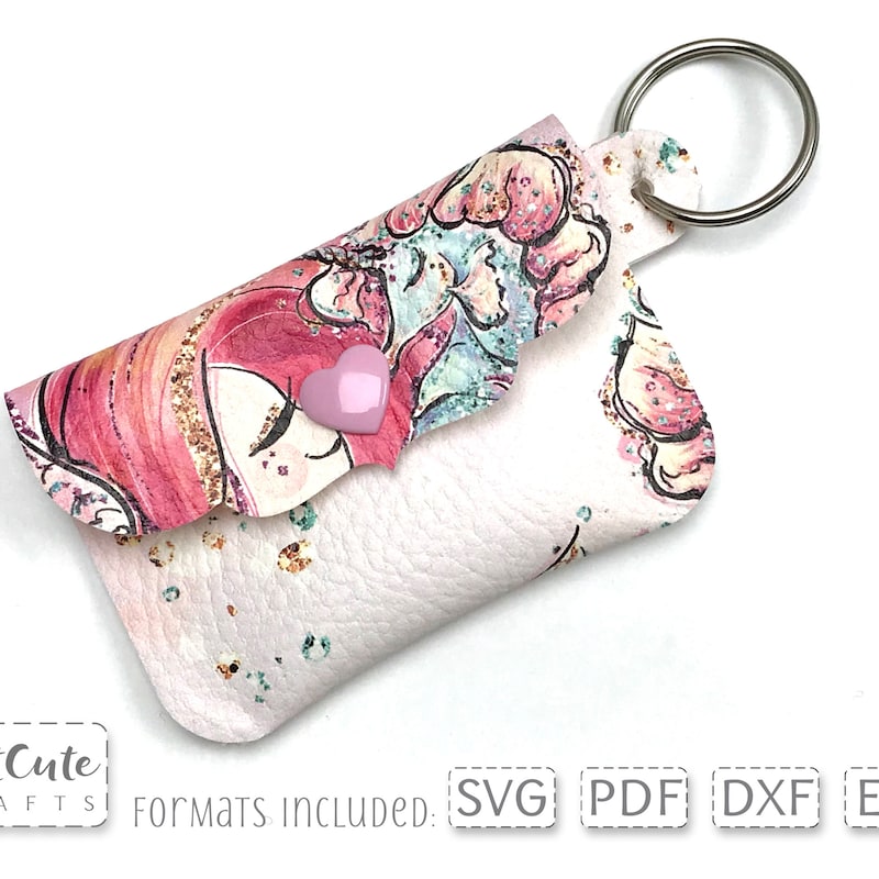 Canvas Key Chain With Pouch - Etsy UK