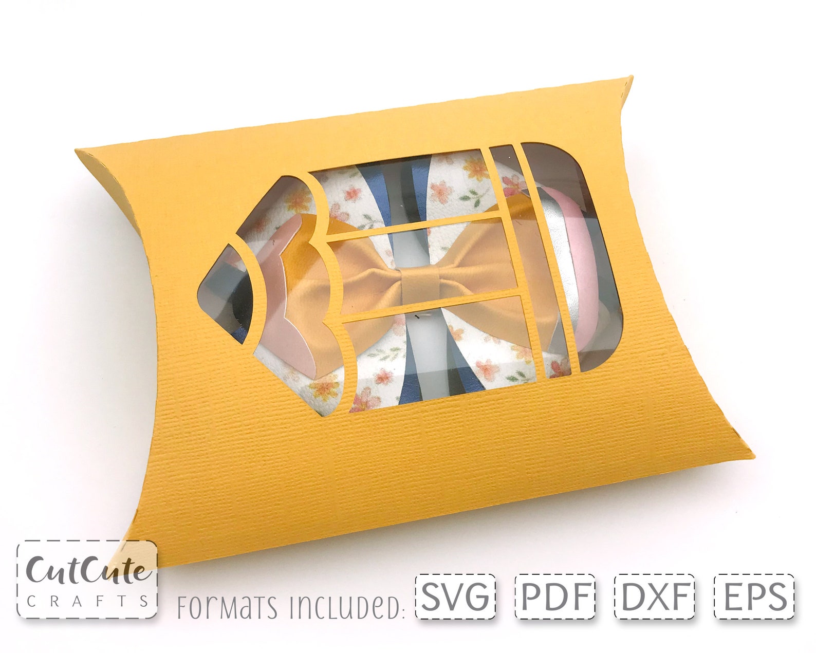 Window Pillow Box SVG: Apple, Bunny, Pencil - Hair Bow Display (digital Files) - Etsy