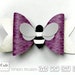 Honey Bee Bow SVG, Cute Bee Bow Template, Hairbow SVG Cricut Cut File ...