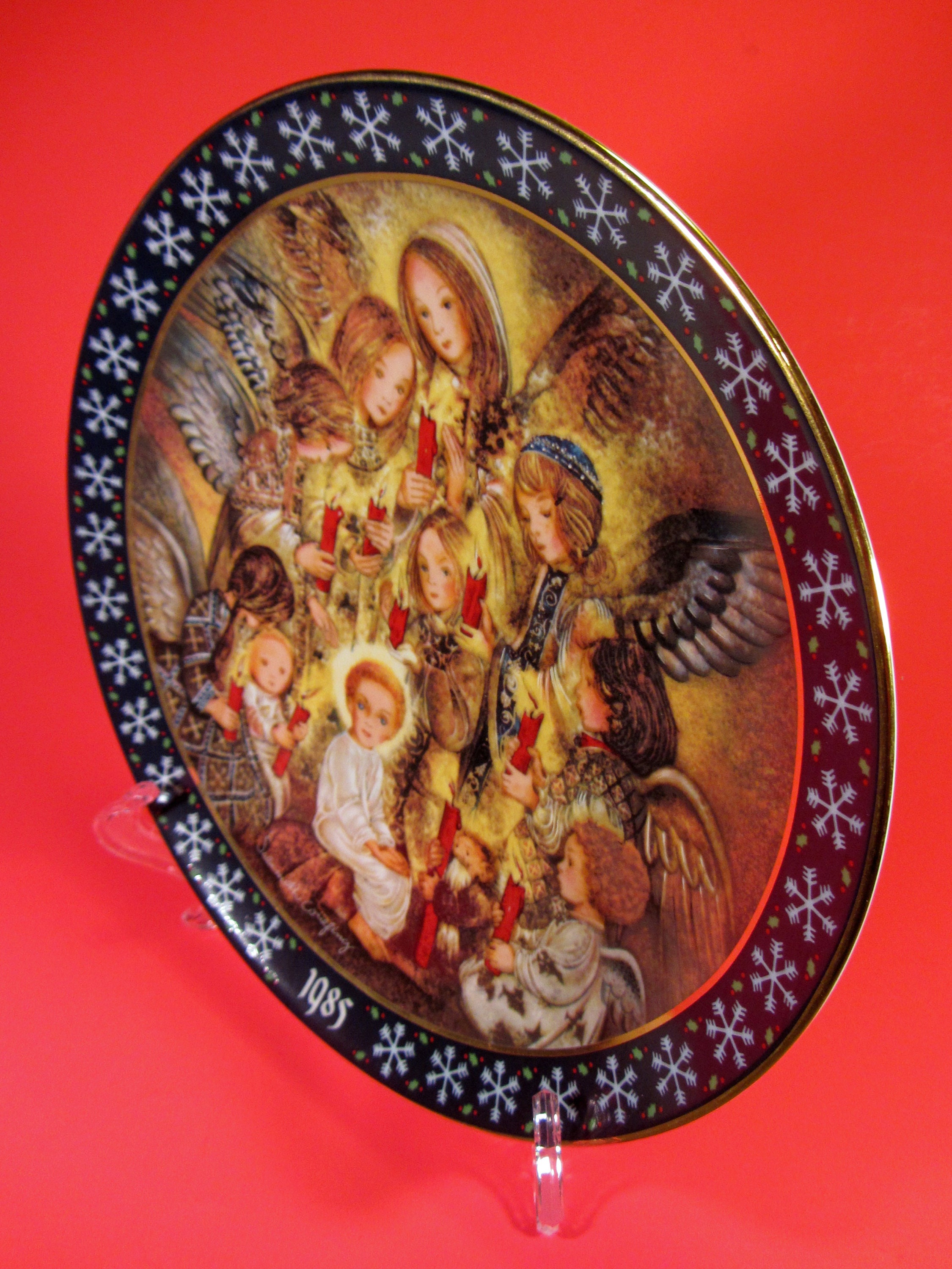 1985 the Angels' Vigil / Die Nachtwache Der Engel / Collectible Plate ...
